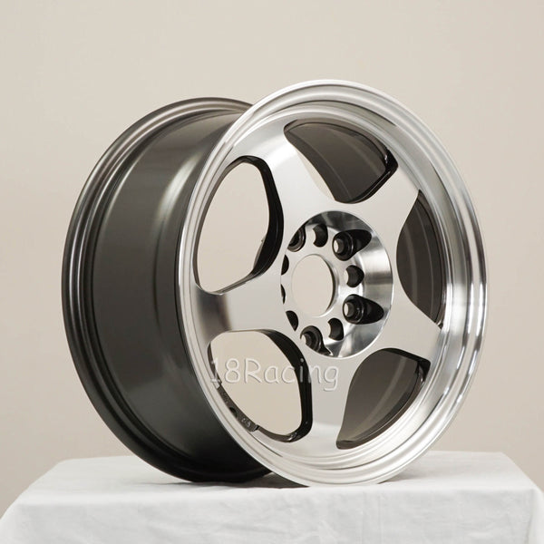 FLOW FORMED Rota Wheels Slipstream 1570 5X114.3 40 73 Full Polish Gunm ...
