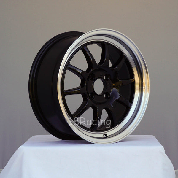 Rota Wheels GT3 1570 4X100 40 67.1 Black with Polish Lip – 18racing
