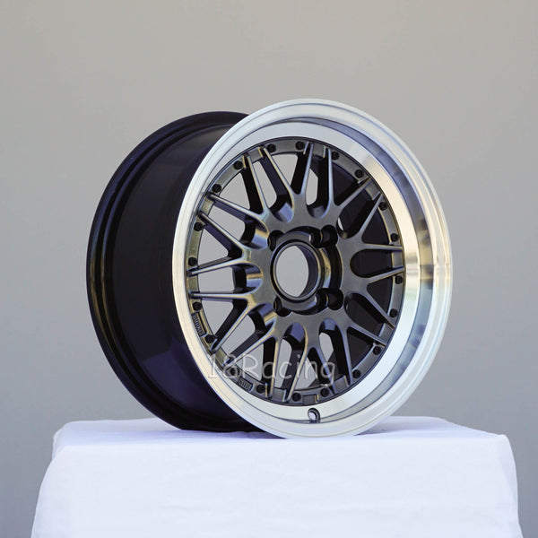 Rota Wheels Kensei 1570 4X108 25 73 Hyperblack with Polish Lip – 18racing