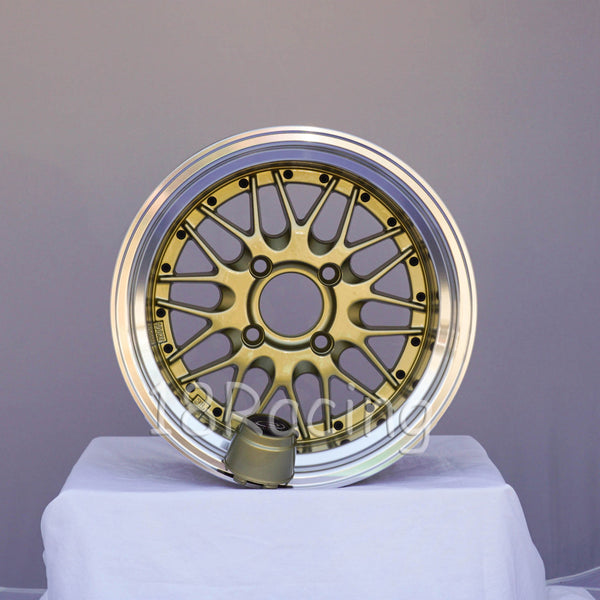 Rota Wheels Kensei 1570 4X100 25 57.1 Gold with Polish Lip – 18racing
