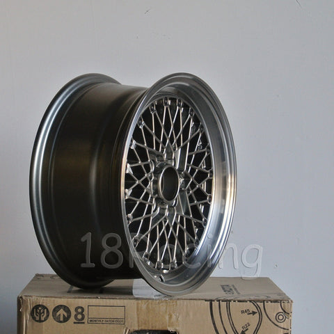 Rota Wheels Os Mesh 1570 4X100 35 67.1 Steel Grey with Polish Lip ...