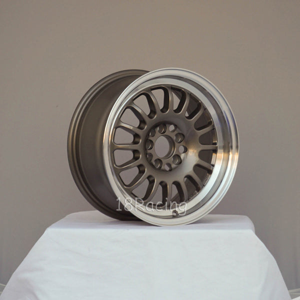 Rota Wheels Track R2 1570 5X98 30 58.5 Bronze with Polish Lip – 18racing